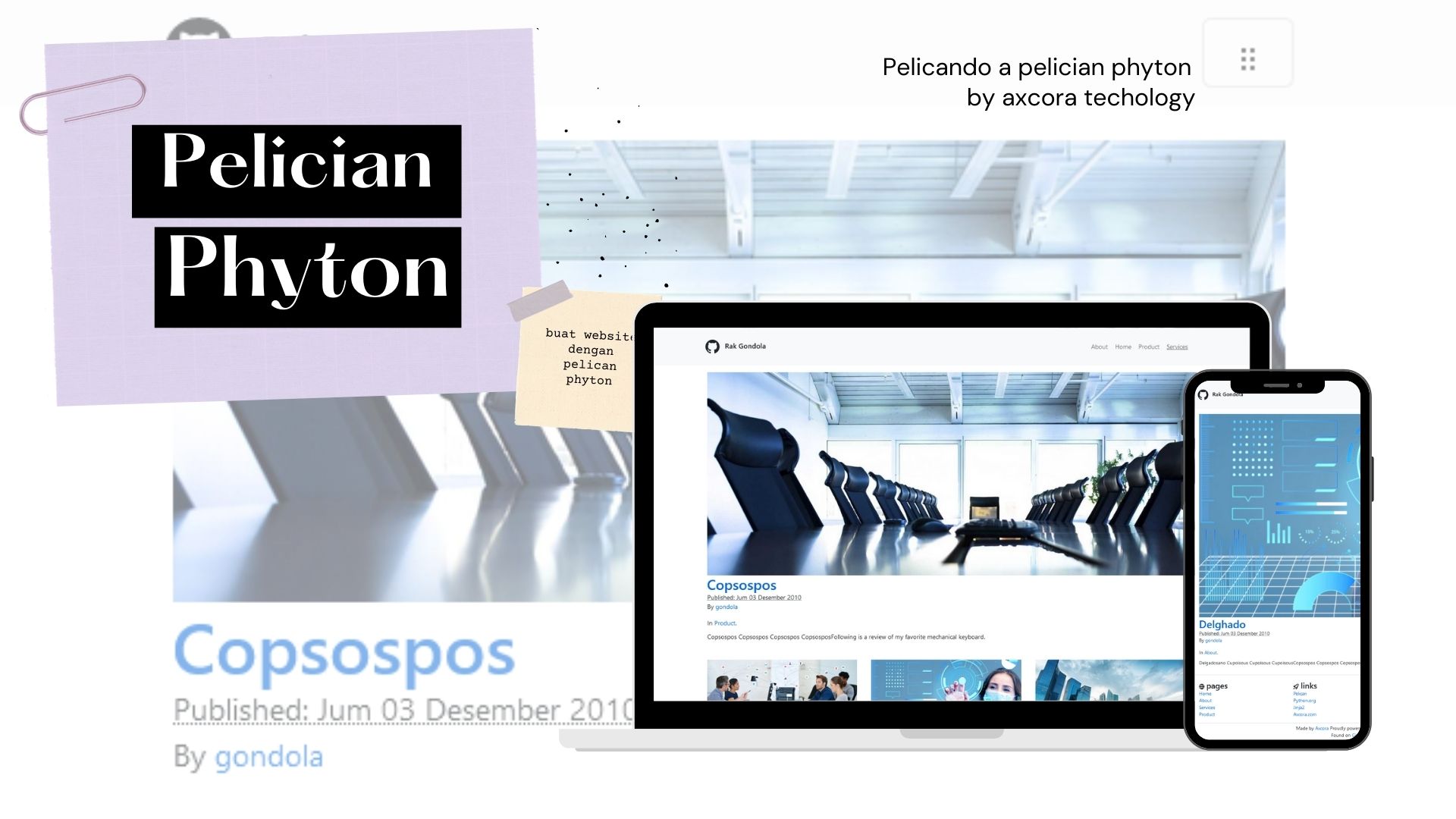 Pelican Simple Blog Project